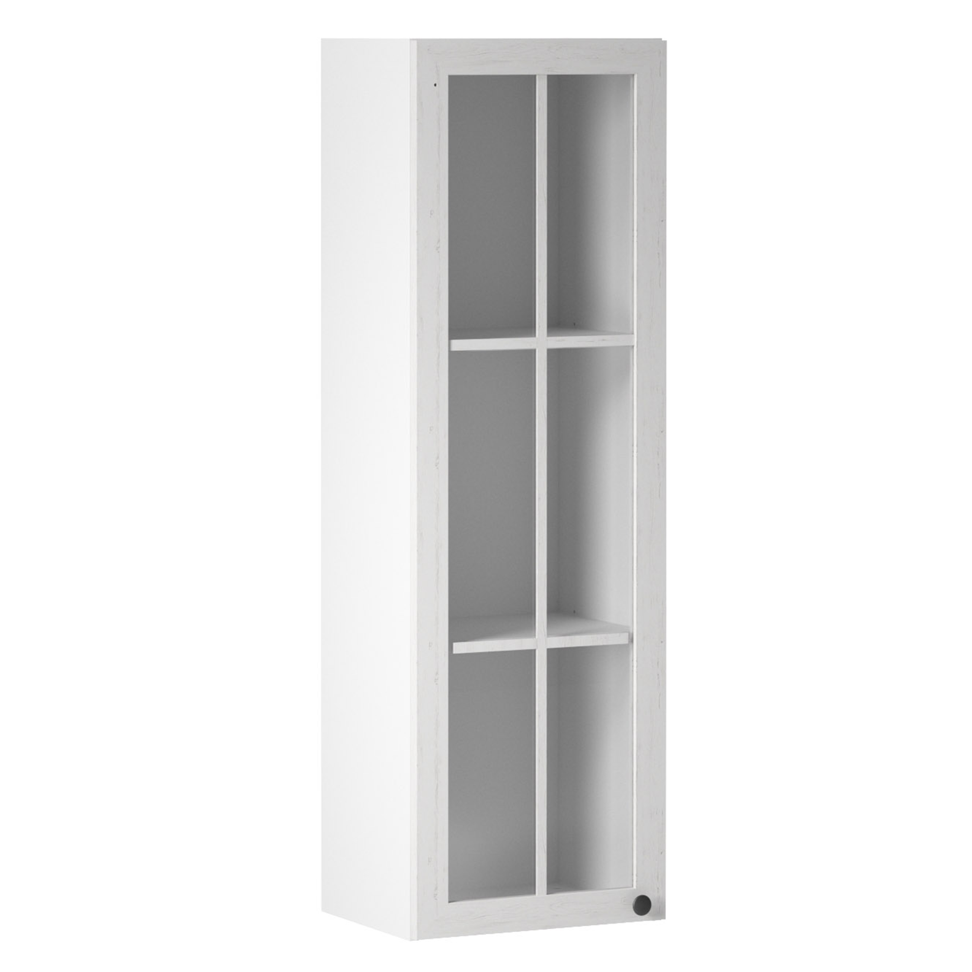 Dulap superior cu sticlă W40S, alb/pin andersen, stânga PROVANCE ...